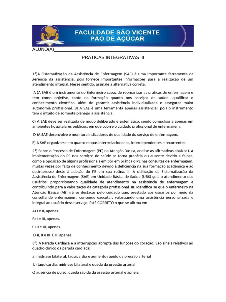 PROVA VI | PDF