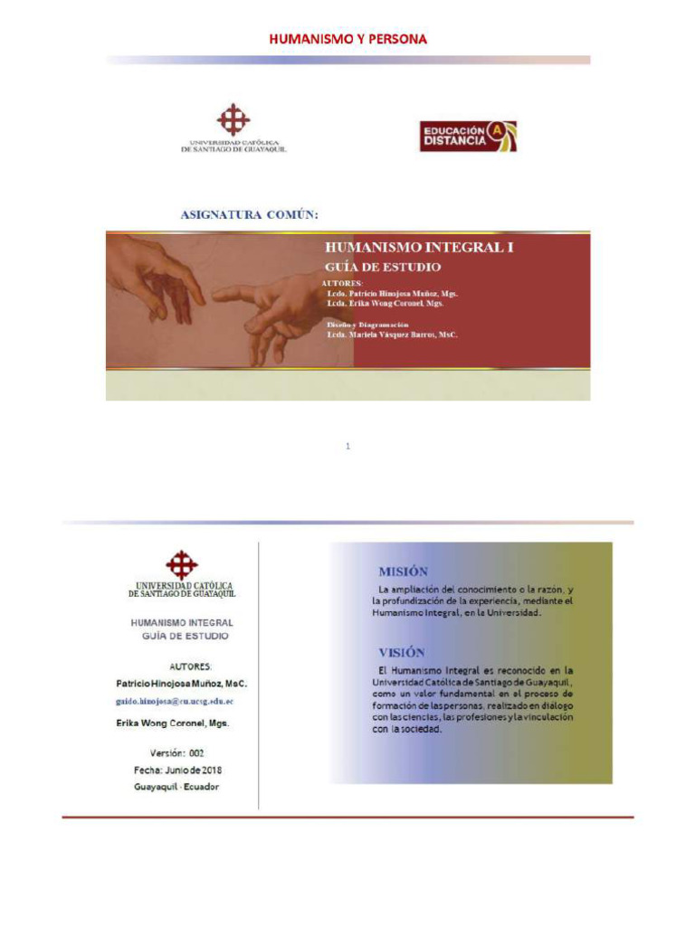 HUMANISMO Y PERSONA U4 (1) - Compressed | PDF