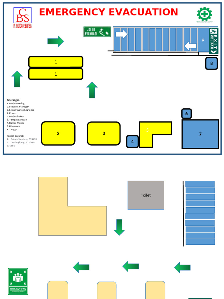 Emergency Evakuasi PT - BCS Sign | PDF