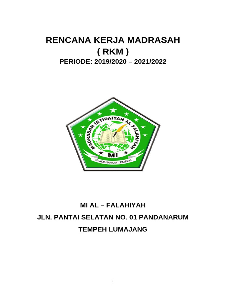 (15) Rencana Kerja Madrasah | PDF