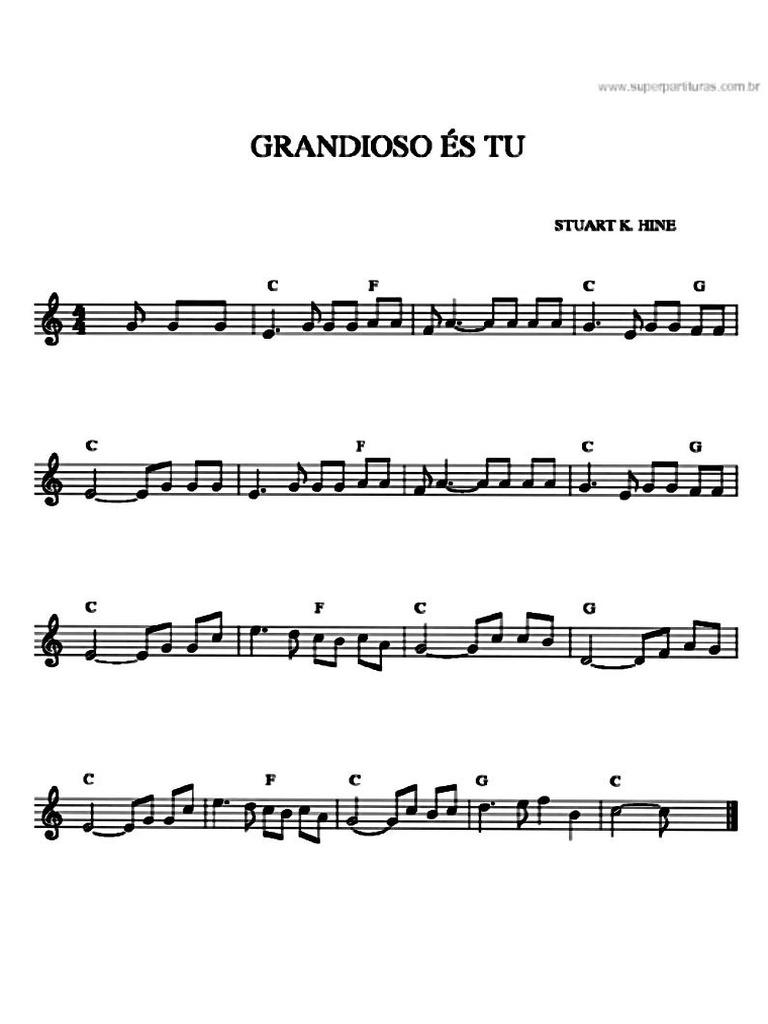 Grandioso És Tu | PDF