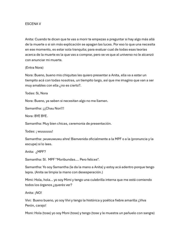 Escena V MPF | PDF