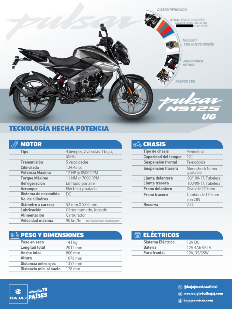 Pulsar 125 Ns Ug | PDF