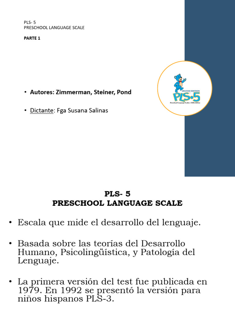 PLS - 5 Presentcion | PDF