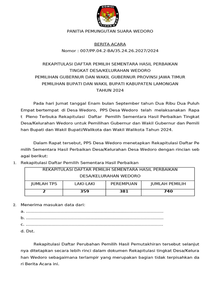 06 BA DPHP DPS - Wedoro | PDF