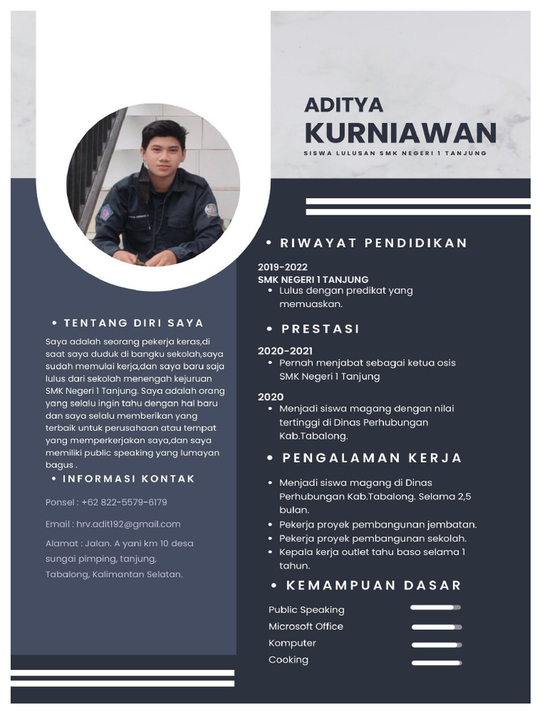 CV - Aditya Kurniawan. | PDF