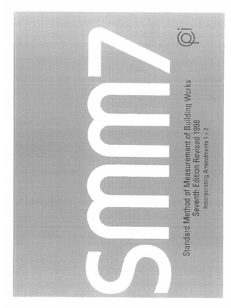 SMM 7th Edition - 1998 by RICS | PDF