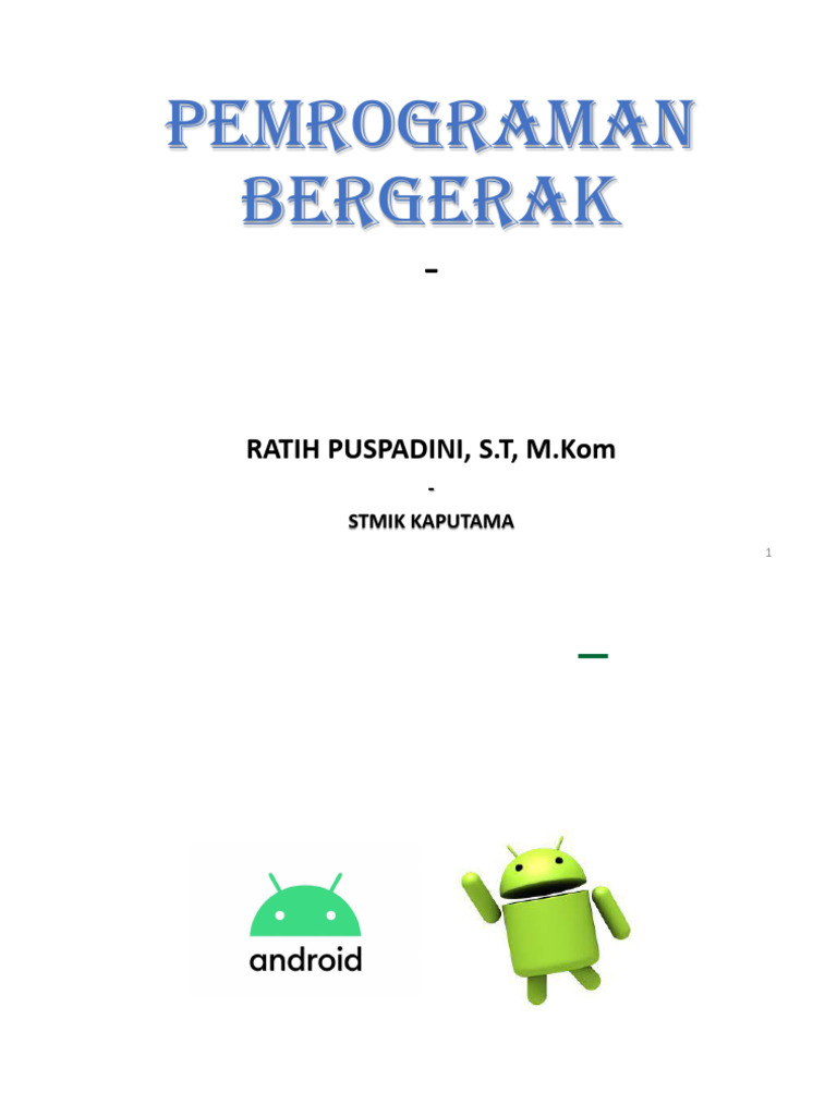 Pertemuan 12 - Menu Android | PDF | Komputer