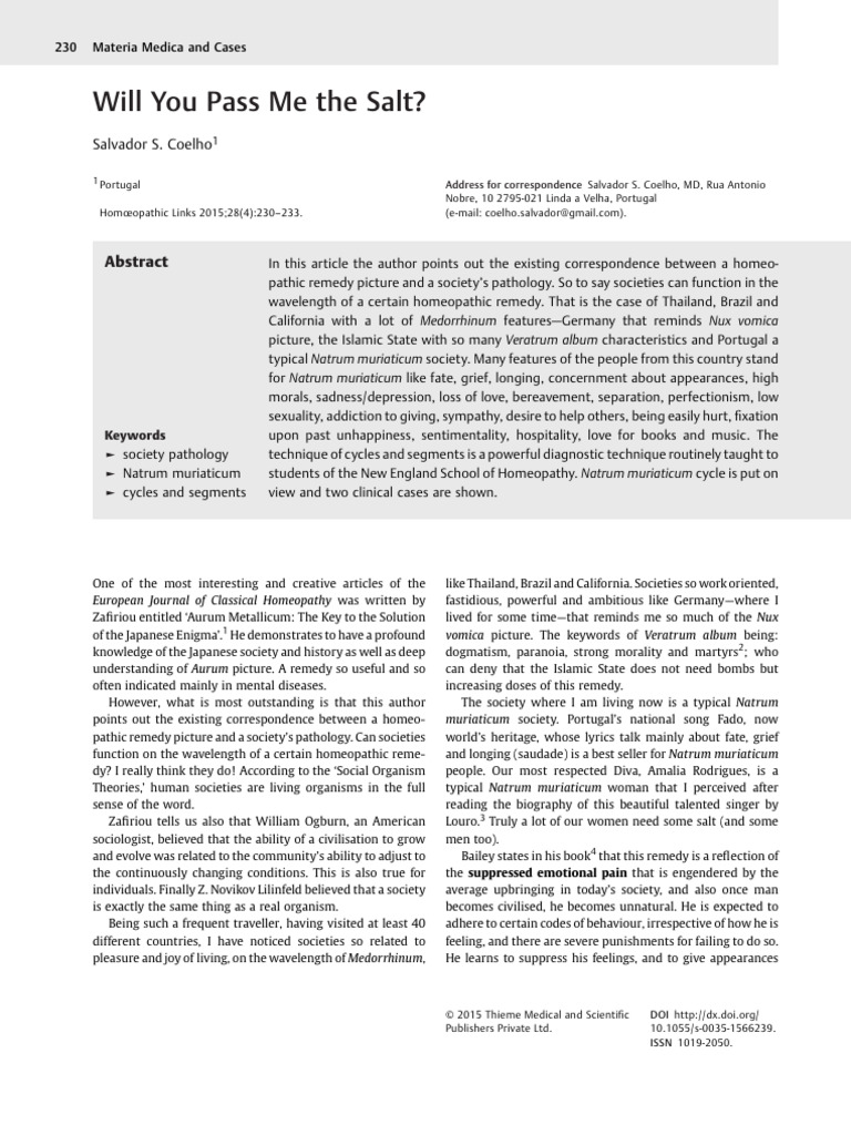 Will You Pass Me the Salt | PDF