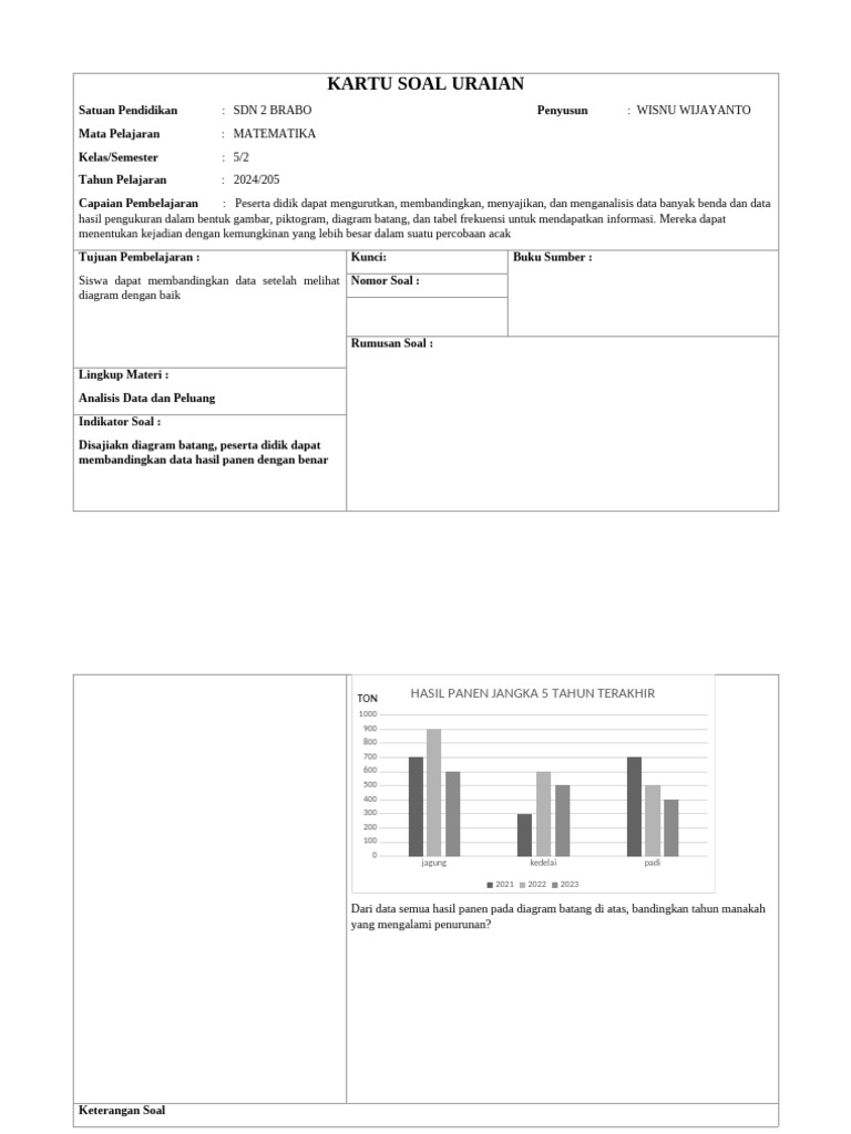Kartu - Soal - Matematika Wisnu Wijayanto | PDF