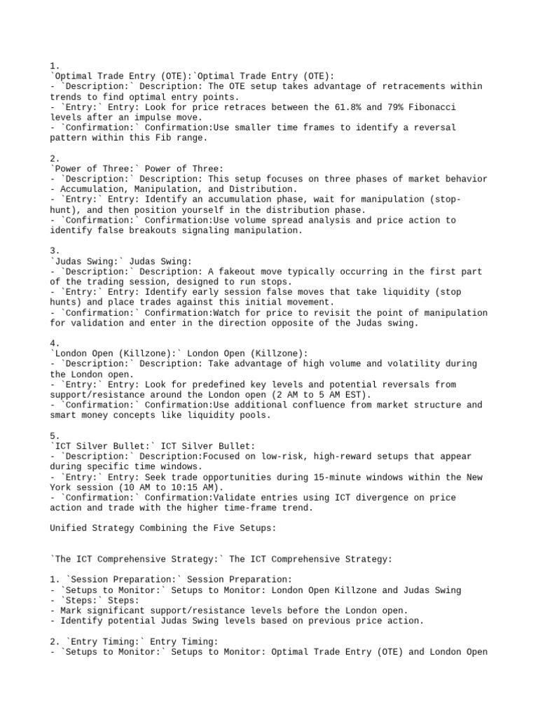identify an OTE setup by drawing Fibonacci | PDF