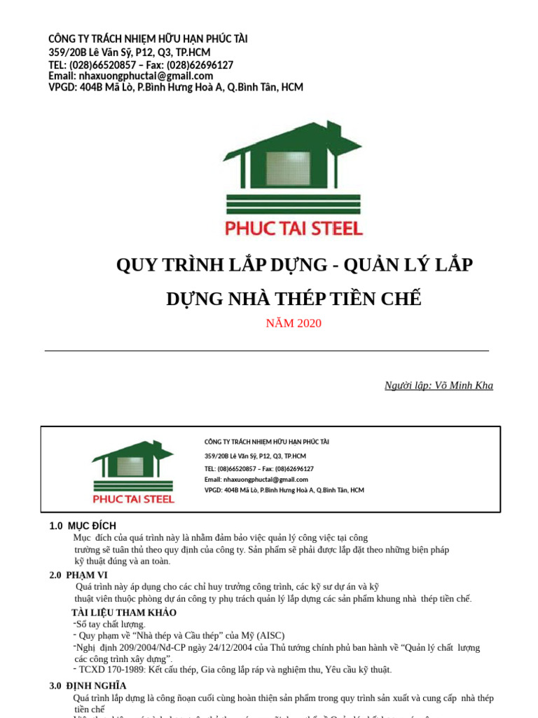 Quy Trinh QLDA | PDF