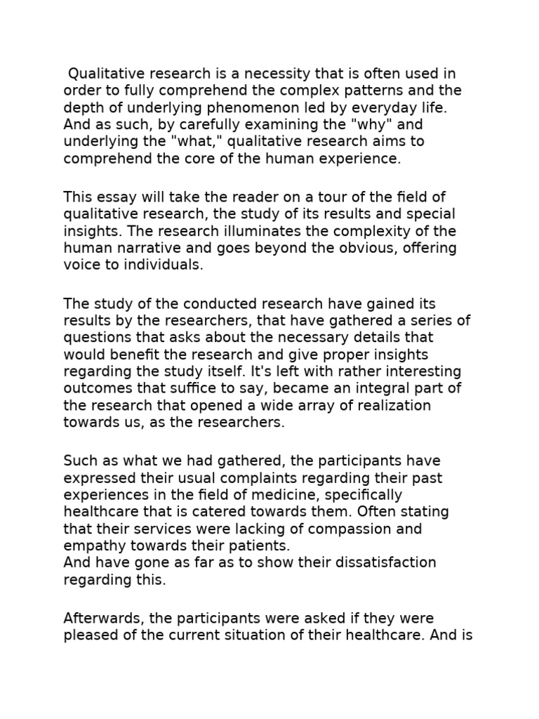 The Results of The Research Study | PDF