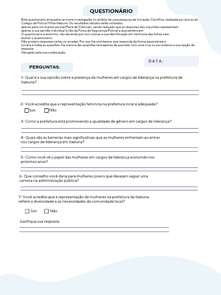 QUESTIONÁRio - 20240927 - 234733 - 0000 | PDF