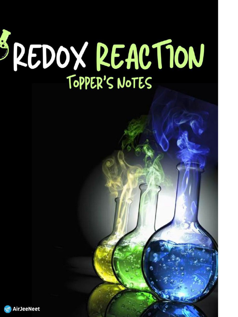 CH-7 Redox Reaction | PDF