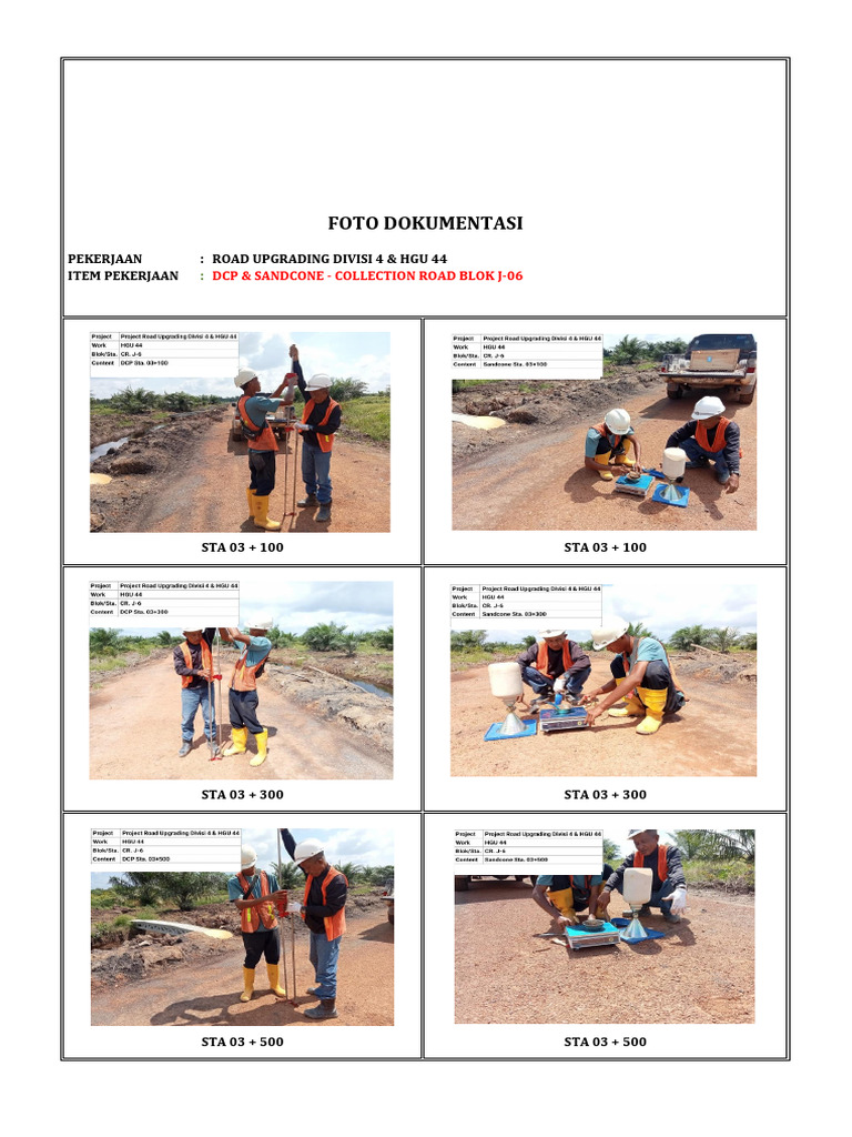 Foto Uji U BAPP Timbunan | PDF