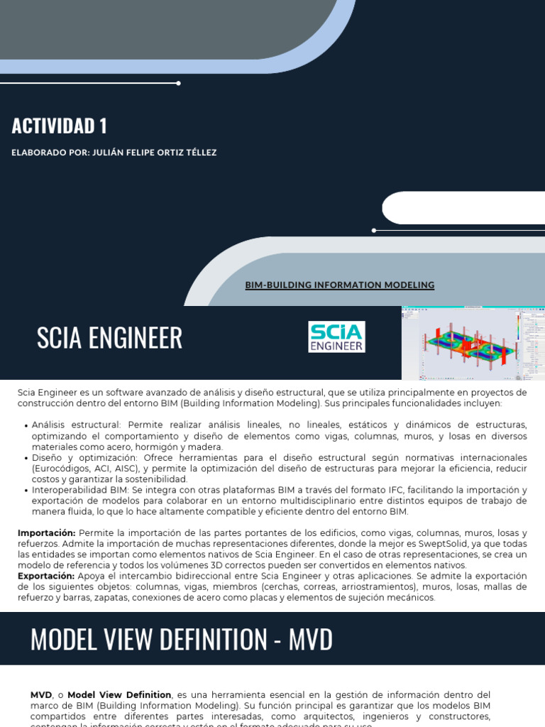 Scia Engineer y MVD - Julián Ortiz | PDF | Data Model | Art