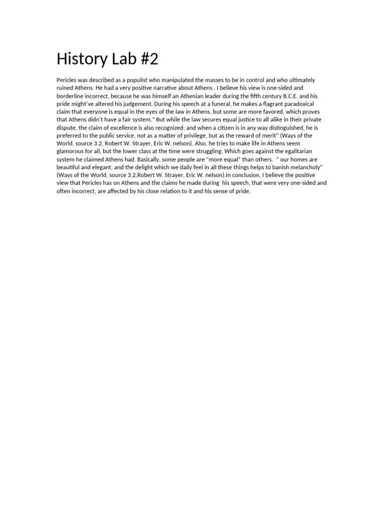 History Lab 2 | PDF