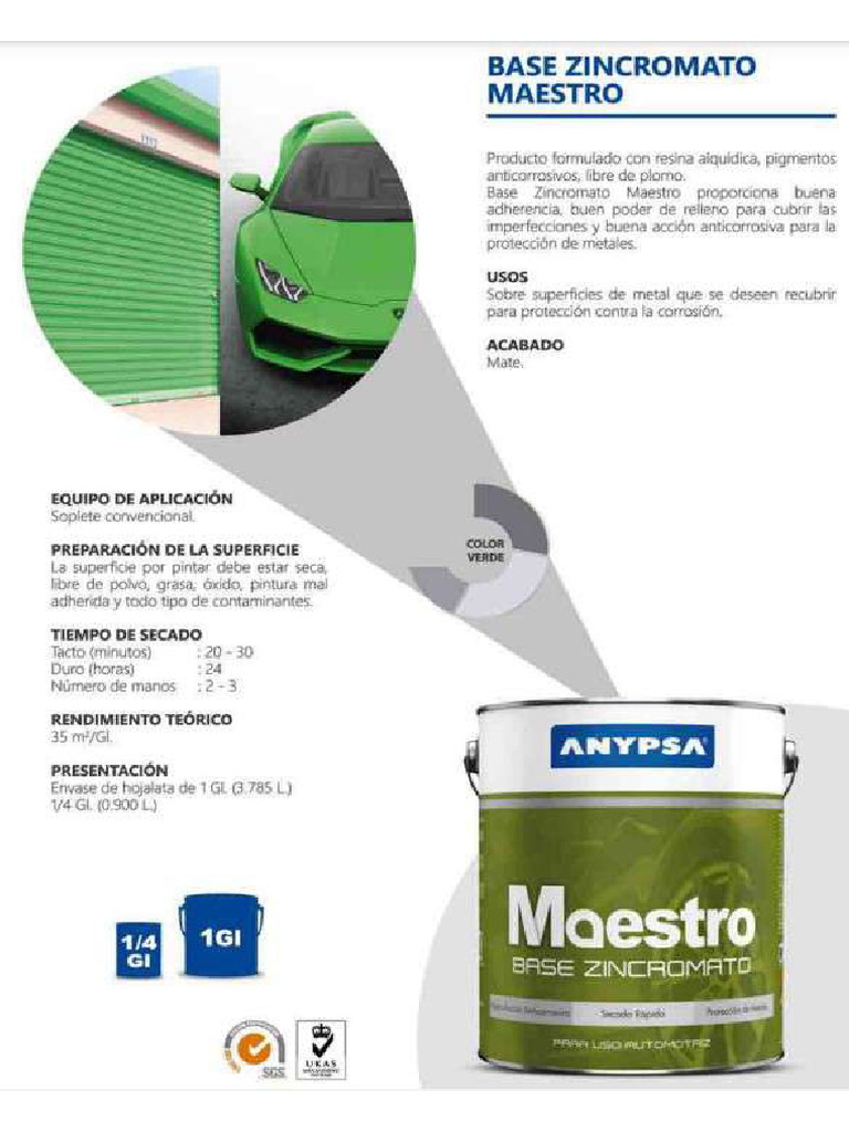 4 Base Zincromato Anypsa | PDF