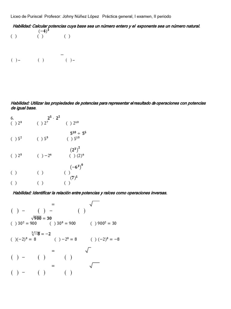 Práctica de Repaso | PDF