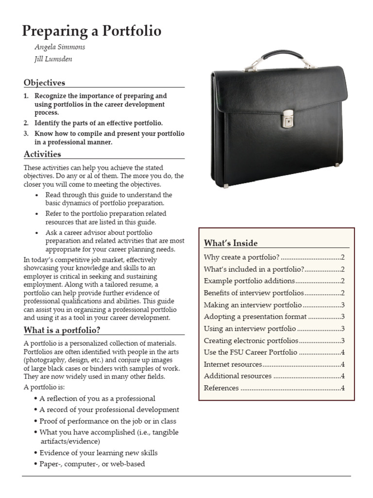 Portfolio Notes | PDF