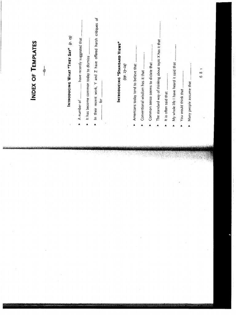 TSIS Complete Templates | PDF