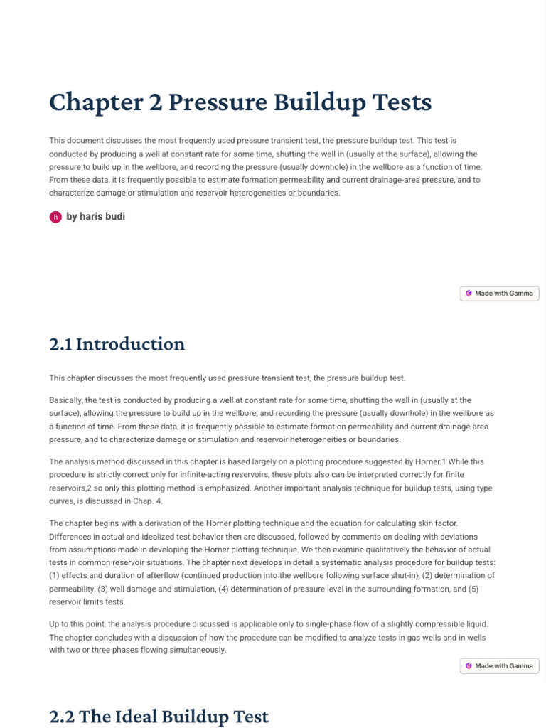 Chapter-2-Pressure-Buildup-Tests | PDF