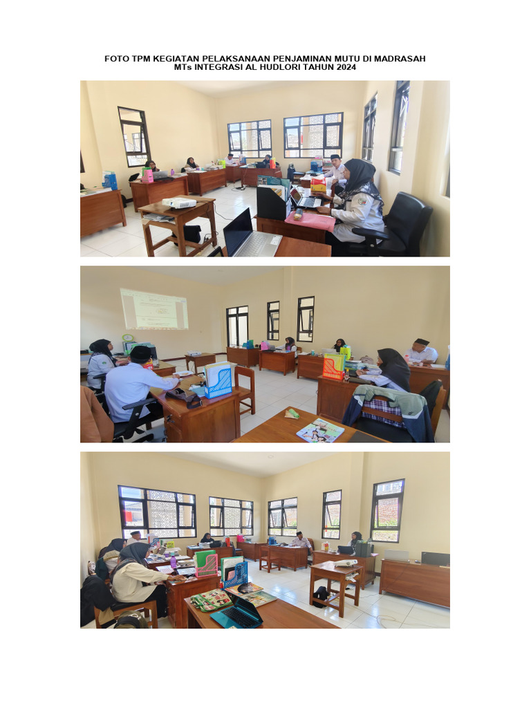 Foto TPM Kegiatan Pelaksanaan Penjaminan Mutu | PDF