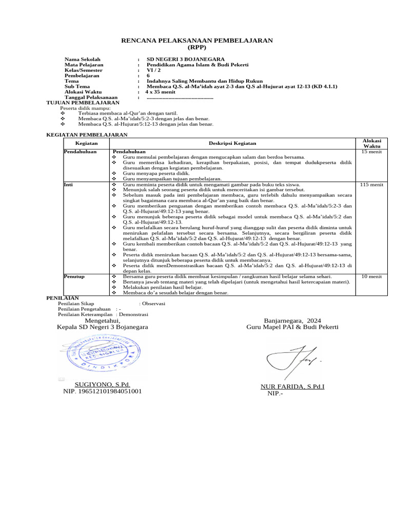 RPP 2023 2024 SMT 2 | PDF