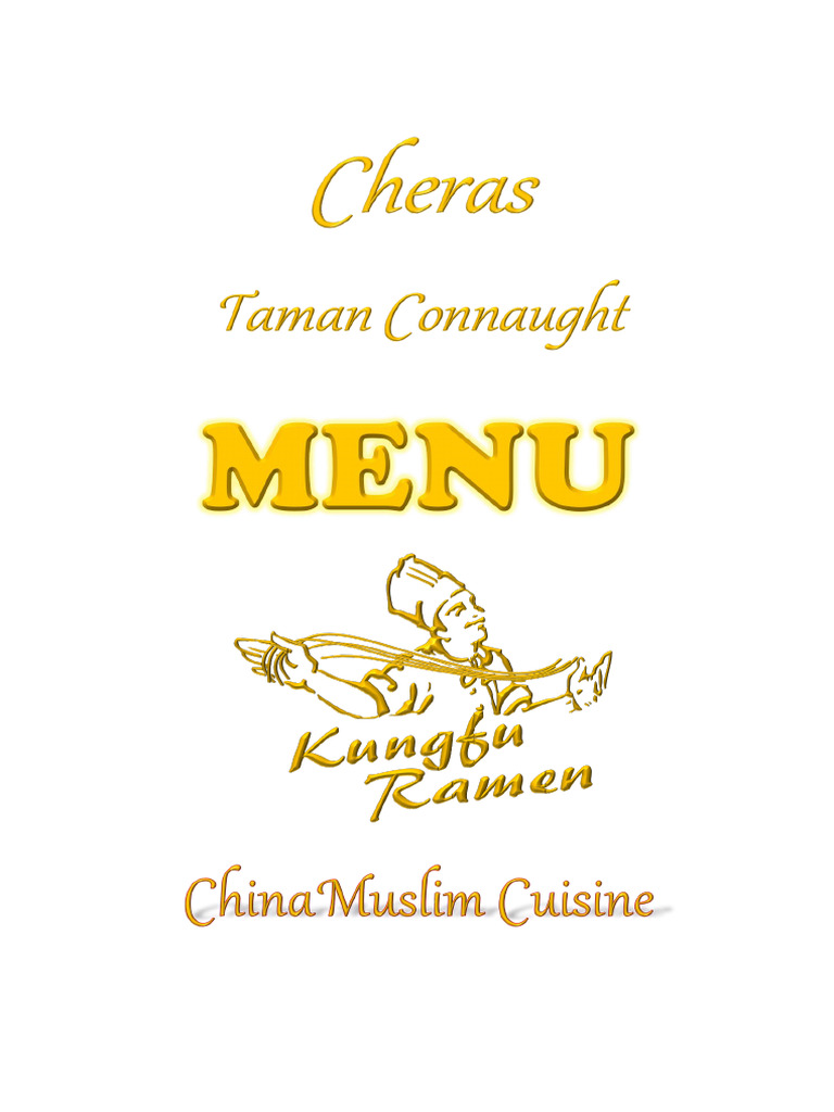 Kung Fu Ramen Connaught Menu V3 | PDF