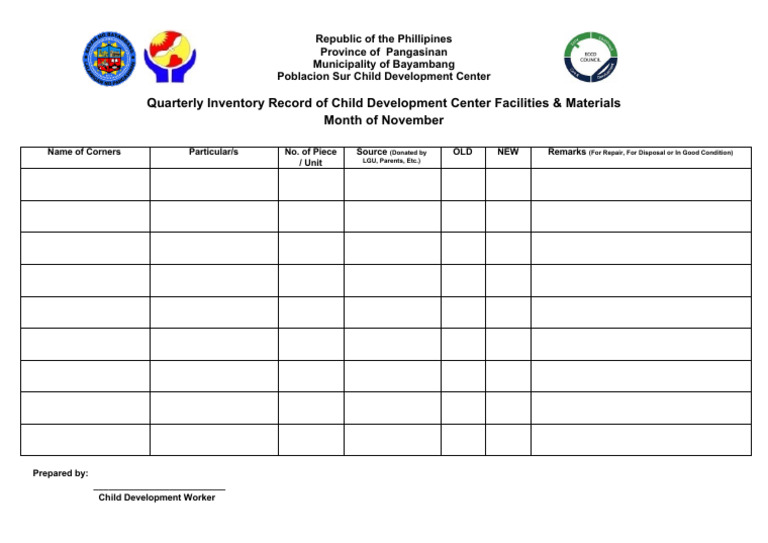 Inventory Form | PDF