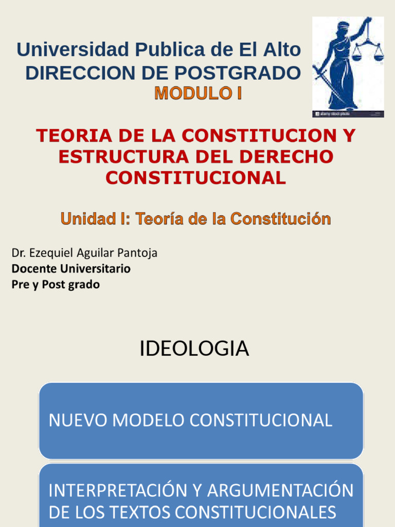 Teoria de La Constitucion y Estructura Del Derecho Constitucional | PDF
