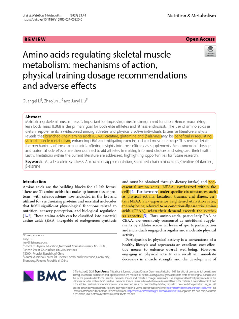 Nutrition and Metabolism Li 240702 | PDF