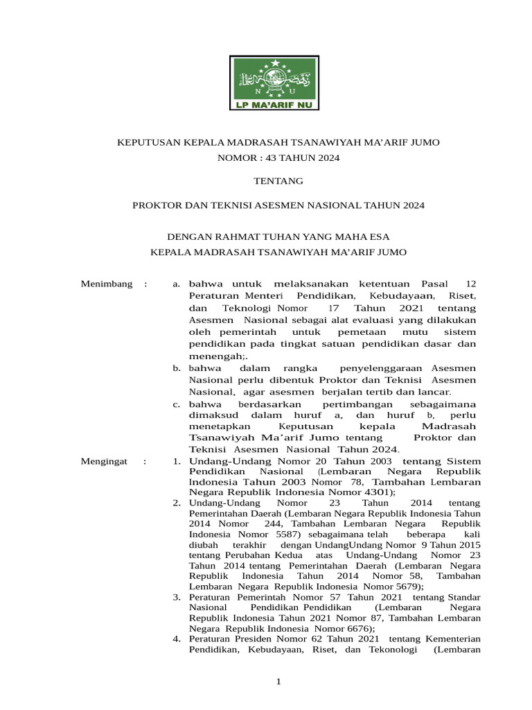 SK Proktor An 2024 | PDF