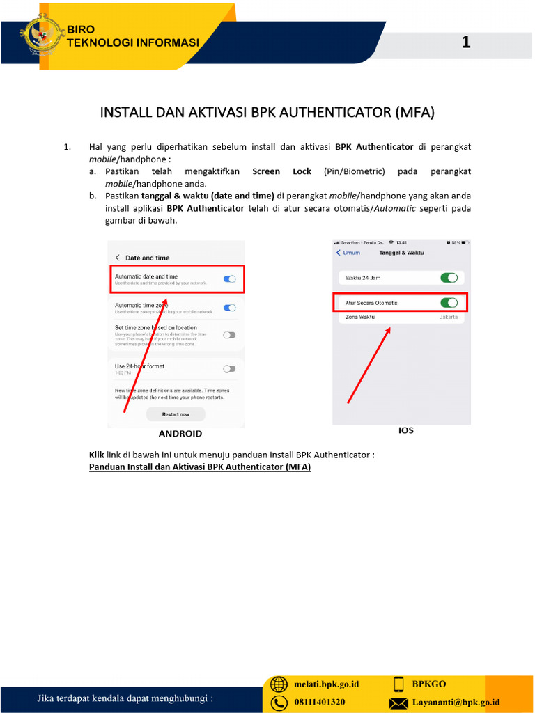 Panduan AKTIVASI MFA v1.1 | PDF