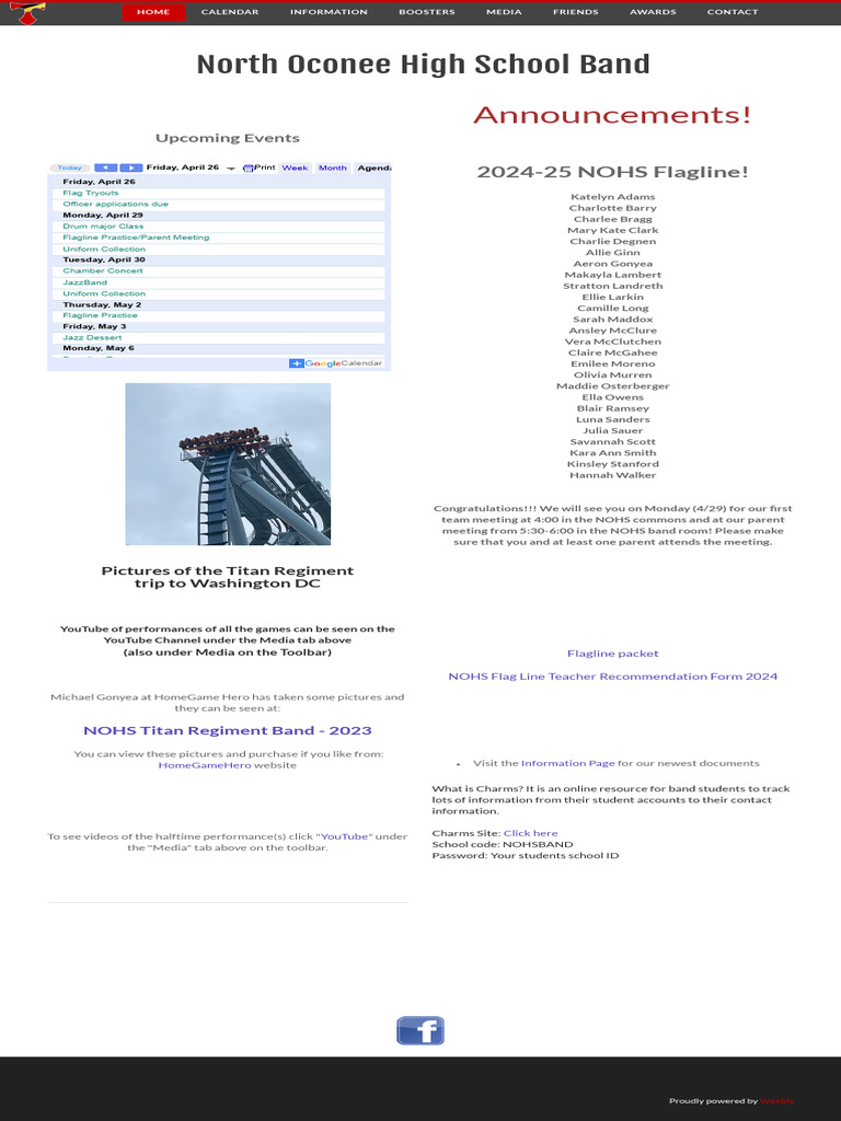 NOHS Band - Home | PDF