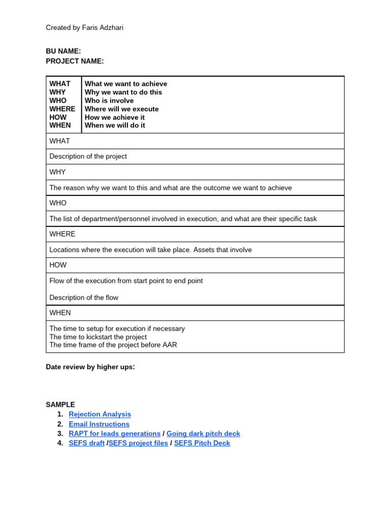 Project Files Format | PDF