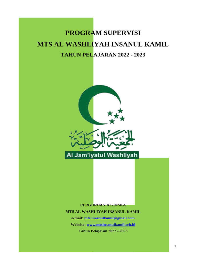 Program Supervisi MTS Al Inska 2022 2023 | PDF