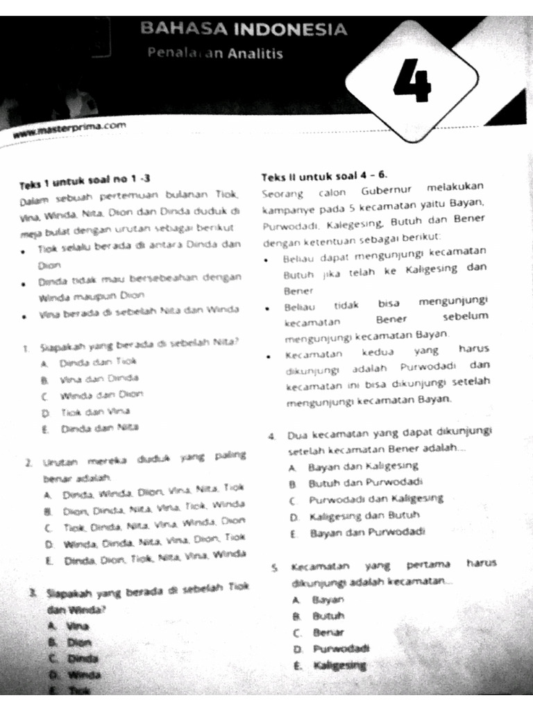 Penalaran Analitik | PDF