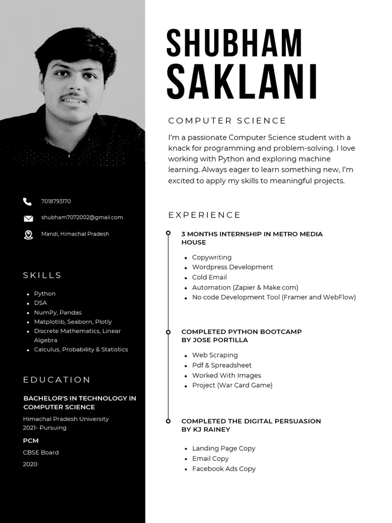 Shubham Saklani | PDF