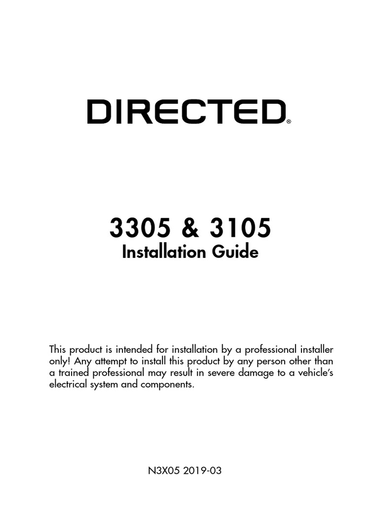 3305 Install Guide | PDF