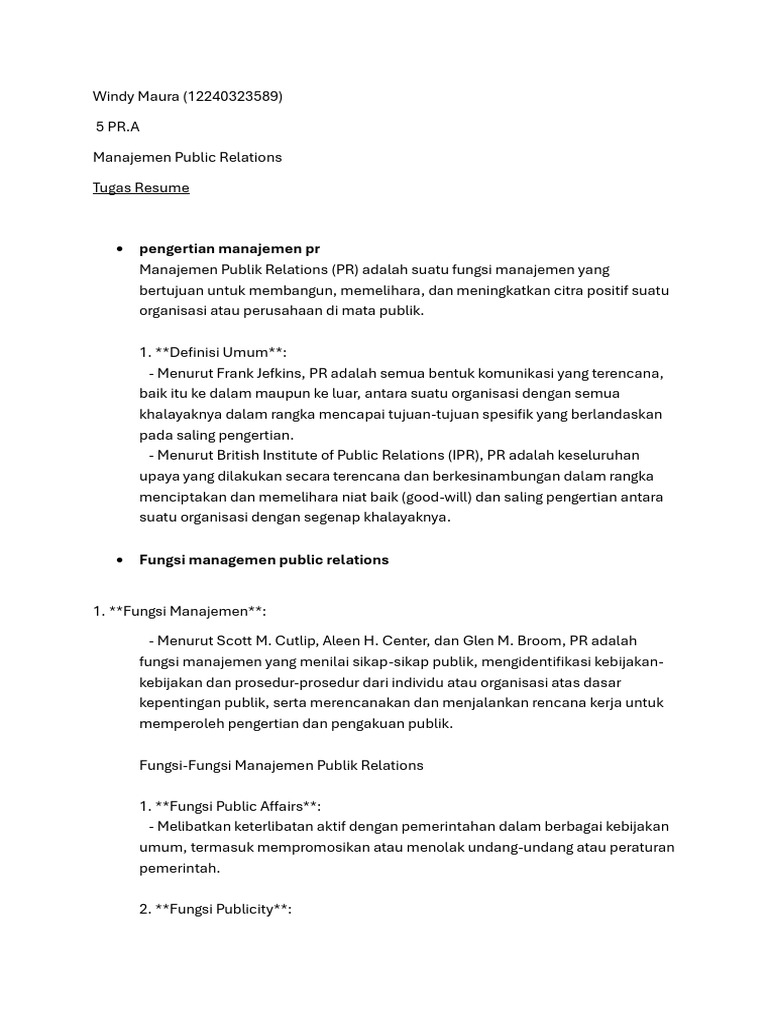 Windy Maura (resume) | PDF