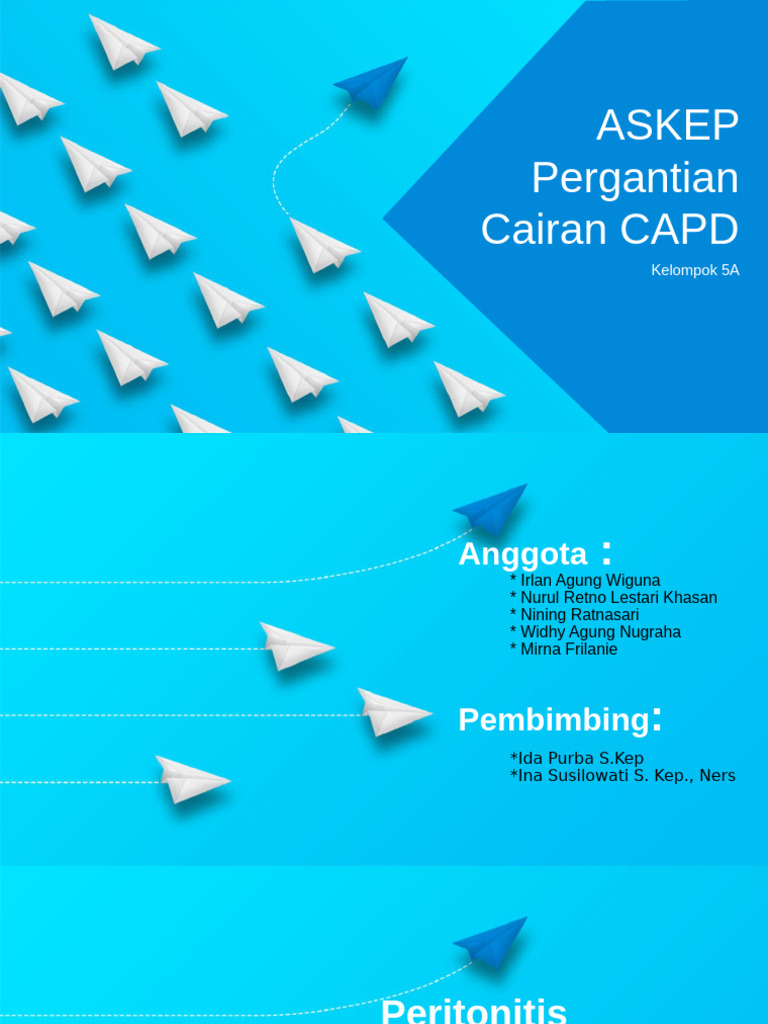 Askep Pergantian Cairan CAPD Kel 5A | PDF