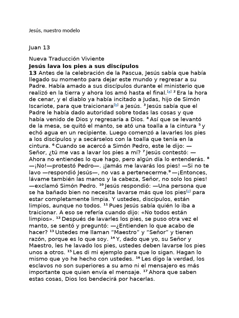 Jesus Nuestro Modelo | PDF