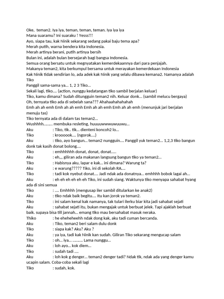 Percakapakan Tiko | PDF