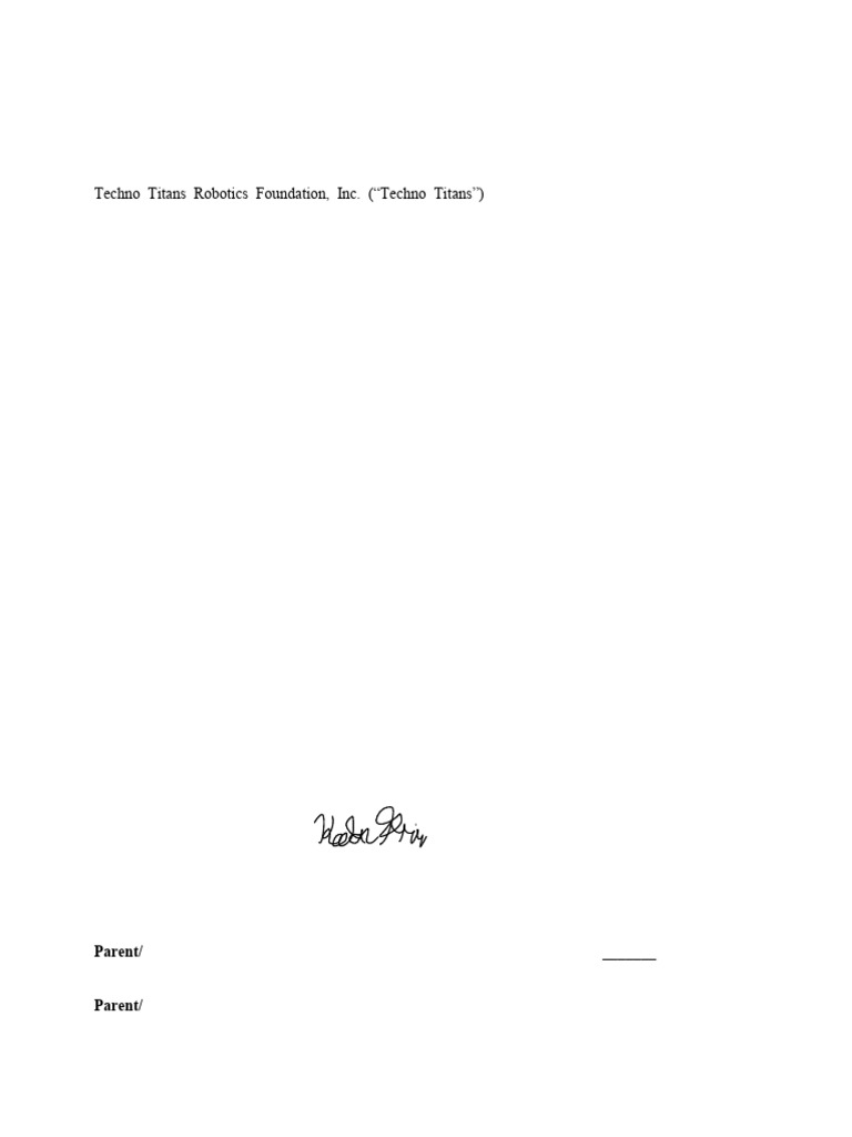 Techno Titans Team Forms 2024-2025 | PDF