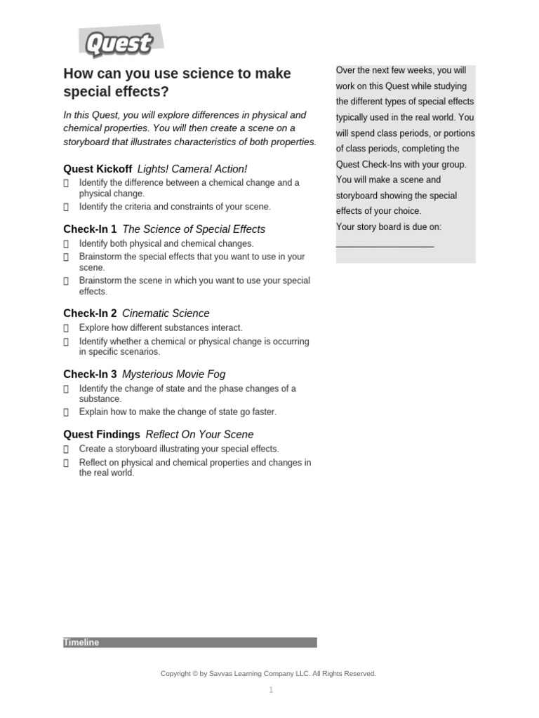 MGPS MA Quest Checklist | PDF