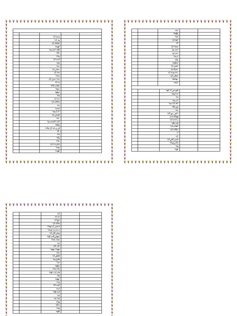 My Forms of The Verbs | PDF | Syntax | Grammar