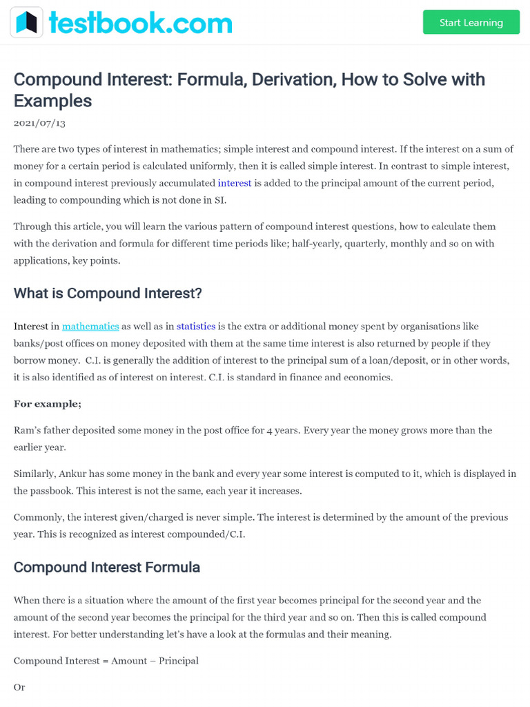 Maths Compound Interest C9a8f812 Pdf