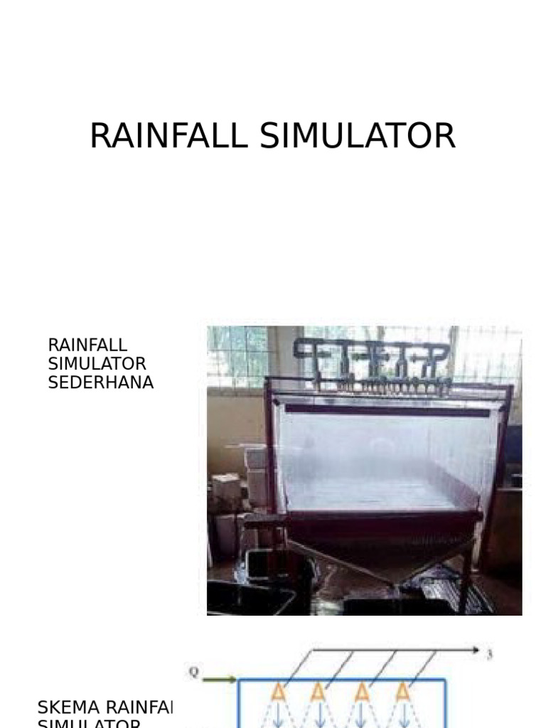 Skema Rainfall Simulator | PDF